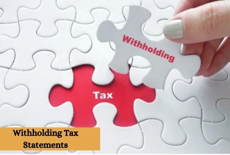 Withholding Tax & Statements – Imran Associates